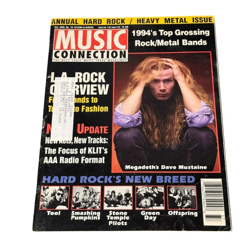 Vintage Music Connection Magazine Hard Rock Heavy Metal Issue Megadeth ...