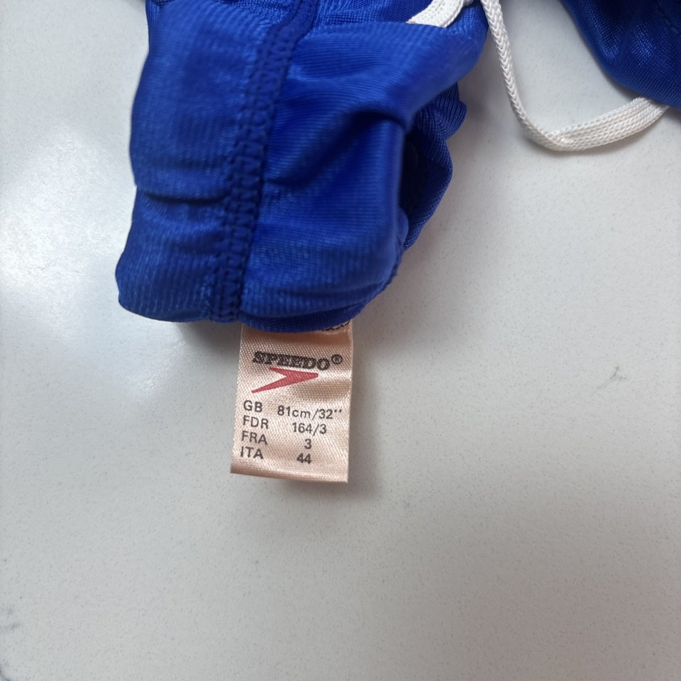 Men’s Boy’s Lad’s Vintage Speedo Royal blue Silky Retro 32” Swim Sun 🌞 ...