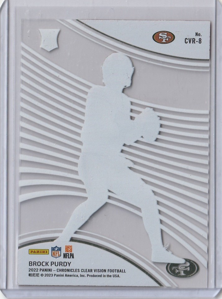 clear vision brock purdy football rookie card | eBay