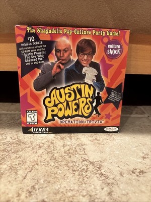 Austin Powers Operation Trivia PC CD-Rom 1999 Windows Mac trivia game ...
