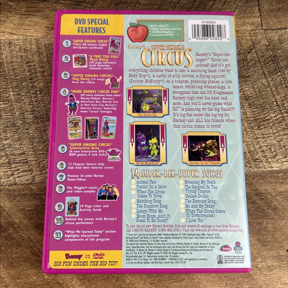 2 DVD Lot-Barneys Super Singing Circus-Barney’s Best Fairy Tales | eBay