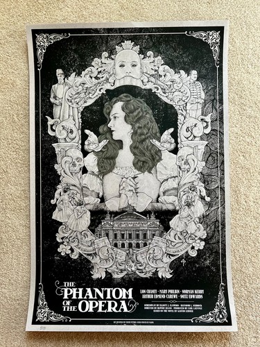 Phantom of the Opera (Timothy Pittides) Lon Chaney RARE Print Mondo ...