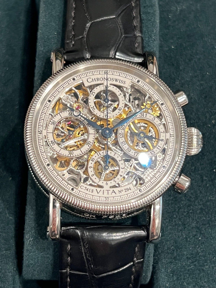 Chronoswiss Opus Full Skeleton Alligator Strap Men's Watch | eBay