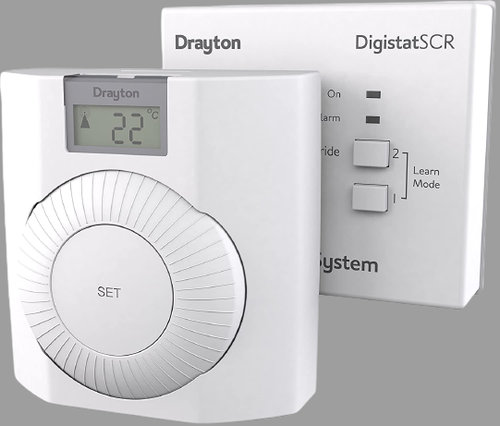 Drayton RF601 Digistat + RF Wireless Room Thermostat and SCR Receiver ...