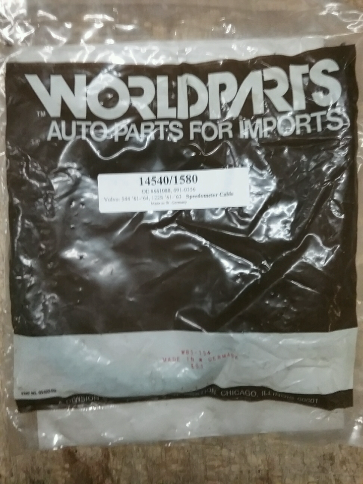 Volvo 122S Speedometer Cable 1961-1964 Part#: 14540/1580 | eBay