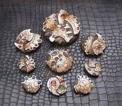 60mm 40mm ELDAR RUINS RESIN BASES AGE OF SIGMAR | eBay