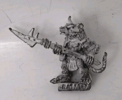 Warhammer Skaven Glave Clan Rat with Halberd Metal Fantasy 3rd Ed ...