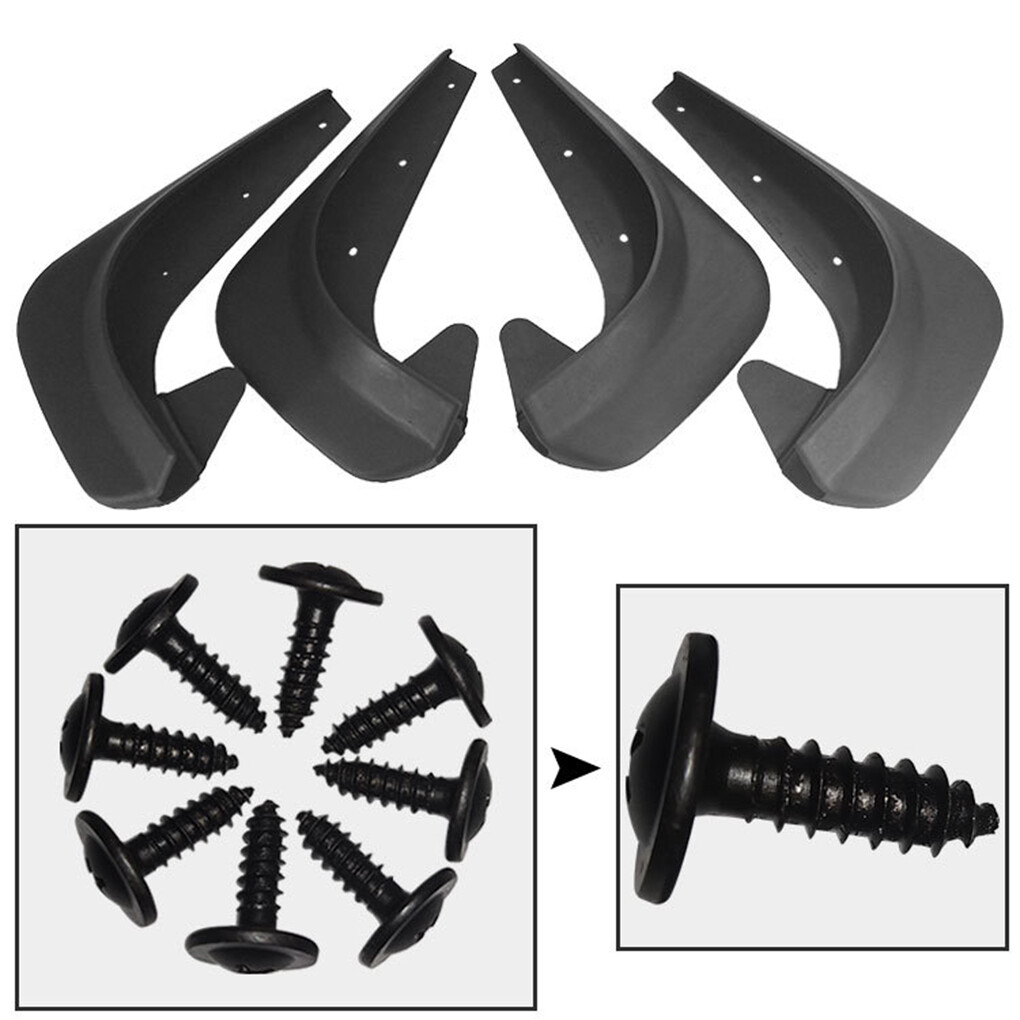 4 Pieces Car Mud Guard Universal Modified Vehicle Mudguard Accessories ...