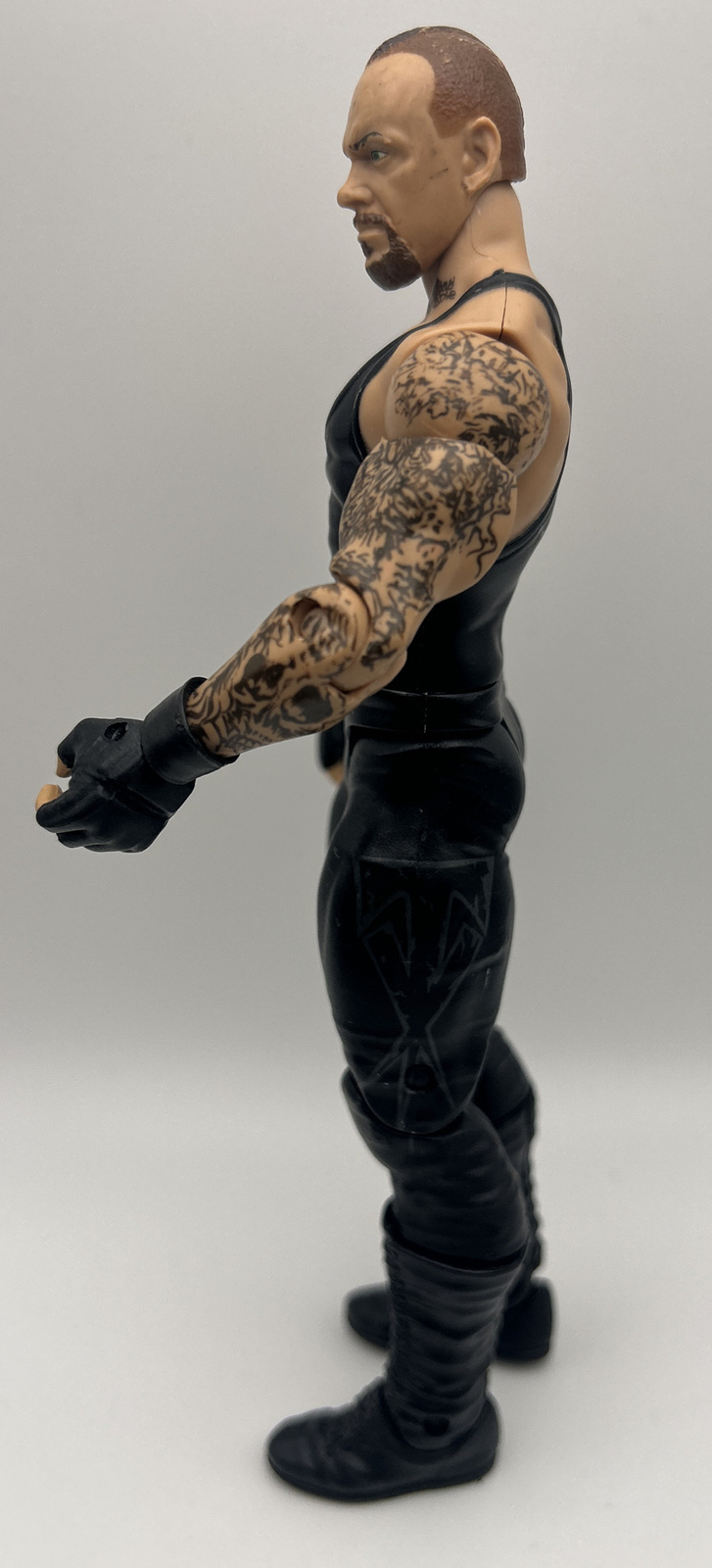 WWE Undertaker Wrestling Action Figure WrestleMania Mohawk Black Mattel ...