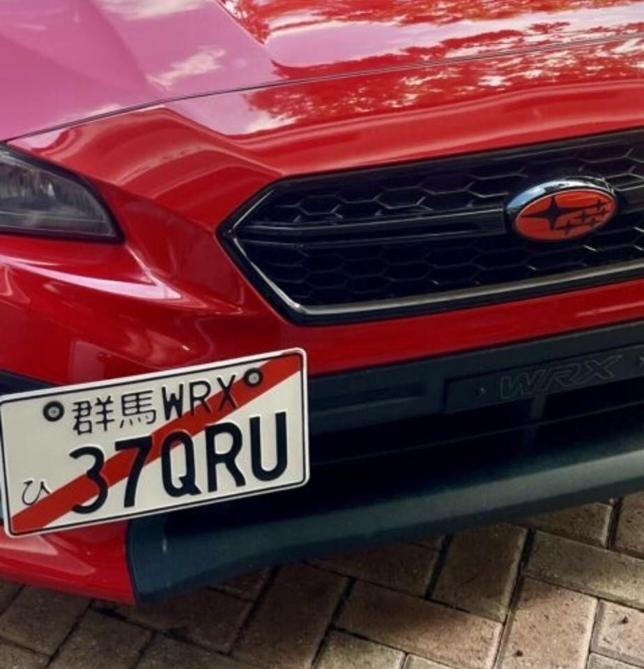 V3 Carbon Fiber JDM to USDM License Plate Adapter / STAINLESS HARDWARE ...