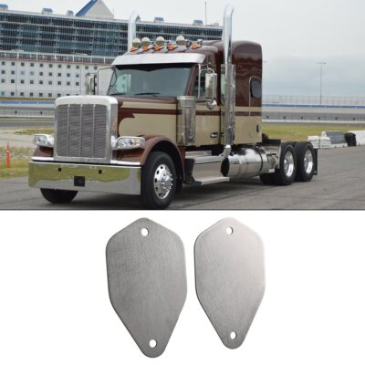 For Peterbilt Cab Roof Plates Horn Block Off Plates Stainless Steel ...