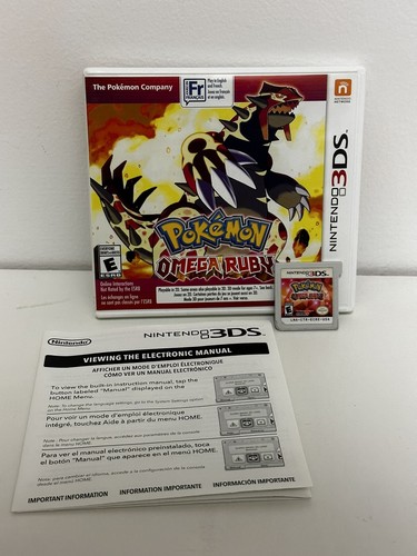 Pokemon Omega Ruby (Nintendo 3DS) XL 2DS Game w/ Insert Cib Complete ...