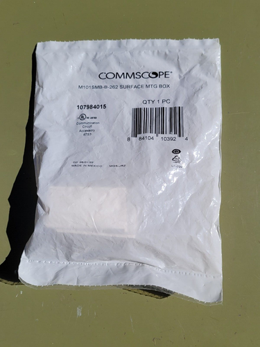 Brand New CommScope M101-SMB-B-262 Surface Mount Box Single Port White ...