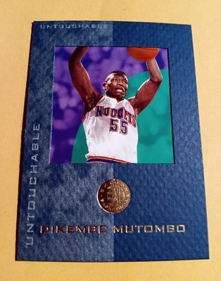 1995-96 Skybox E-XL Blue Dikembe Mutumbo Paralell Card #92- Denver ...
