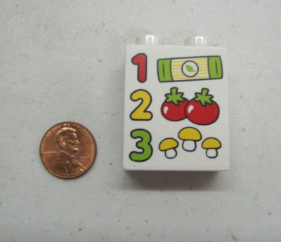 Lego Duplo White Spaghetti Recipe House Restaurant Food Printed Block ...