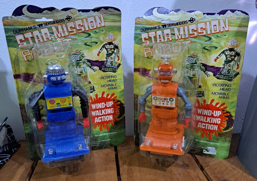 lot vintage durham robot x 2 star mission | eBay
