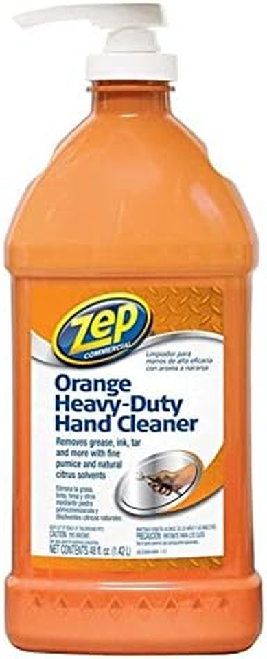 Zep Heavy-Duty Orange Hand Cleaner and Degreaser 48 Ounces ZU099148, 48 ...