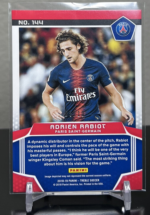 2018-19 Panini Treble Green /10 Adrien Rabiot #144 PSG | eBay
