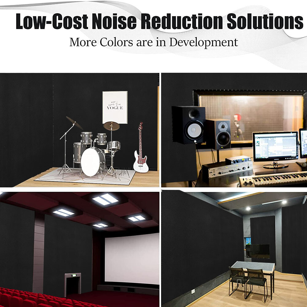 Acoustic Foam Tiles Wall Panels Studio Room Sound Proofing Insulation ...