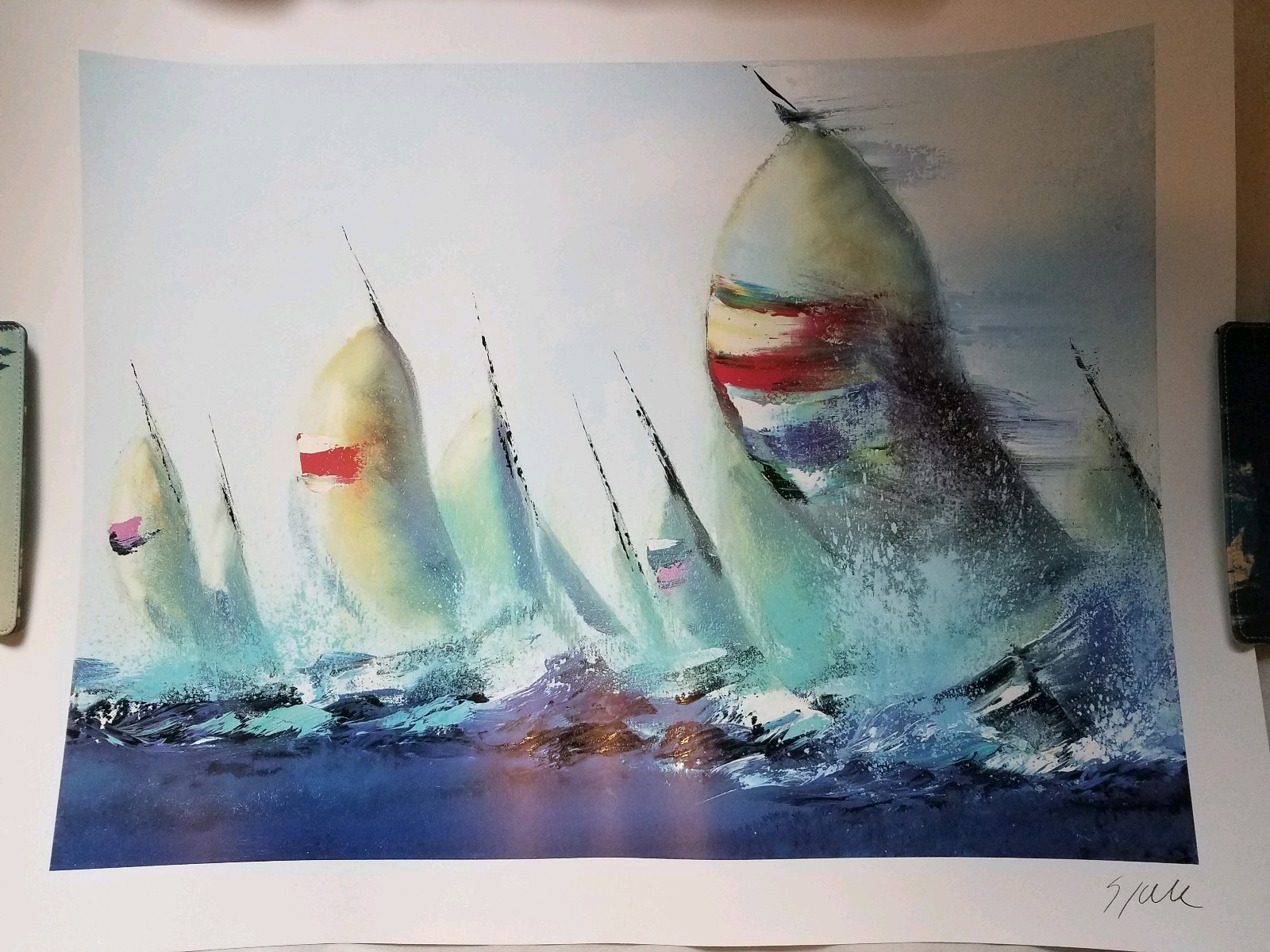 July Sails By Victor Spahn | eBay
