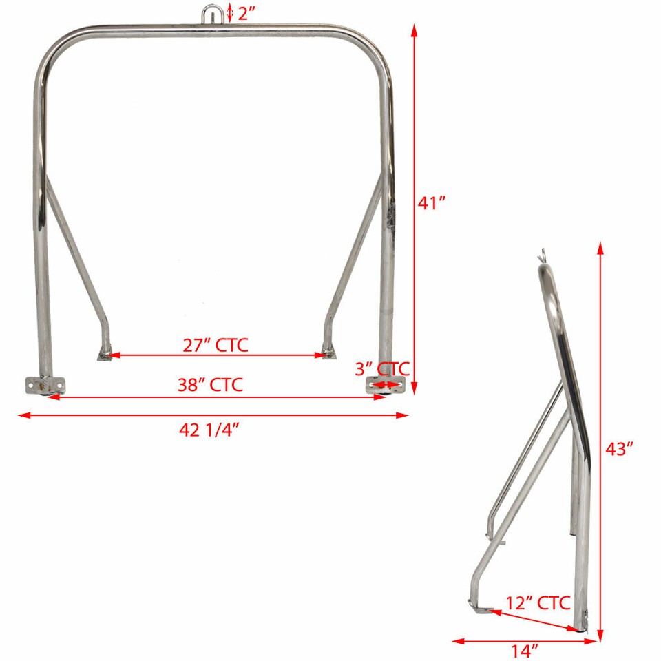 Bennington Pontoon Boat Ski Tow Pylon 012002 | 17SL / 20SL Stainless | eBay