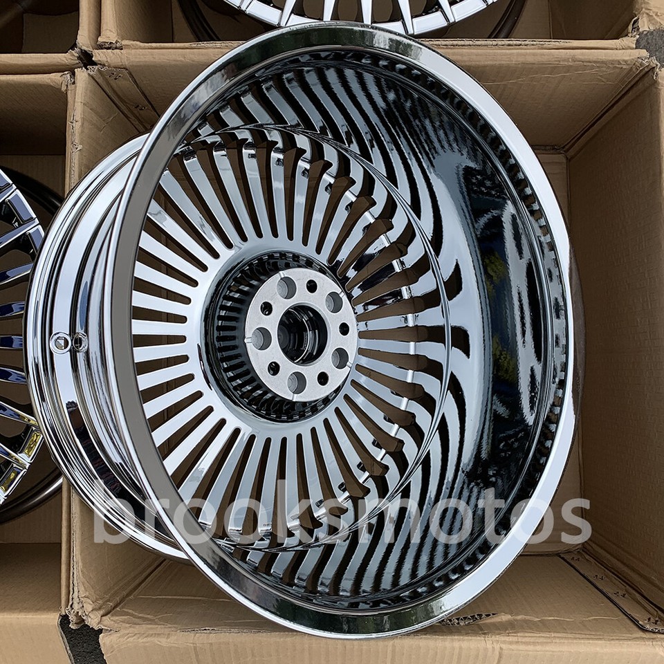 18" 36 SPOKE CHROME STYLE WHEELS RIMS FITS FOR MERCEDES BENZ W140 S ...