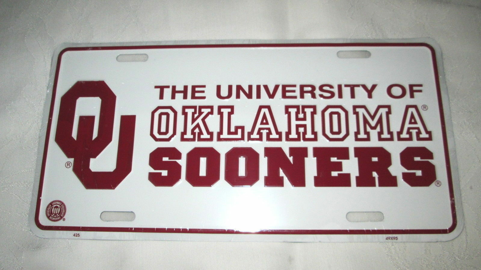 OKLAHOMA SOONERS EMBOSSED METAL LICENSE PLATE #03 - NEW | eBay
