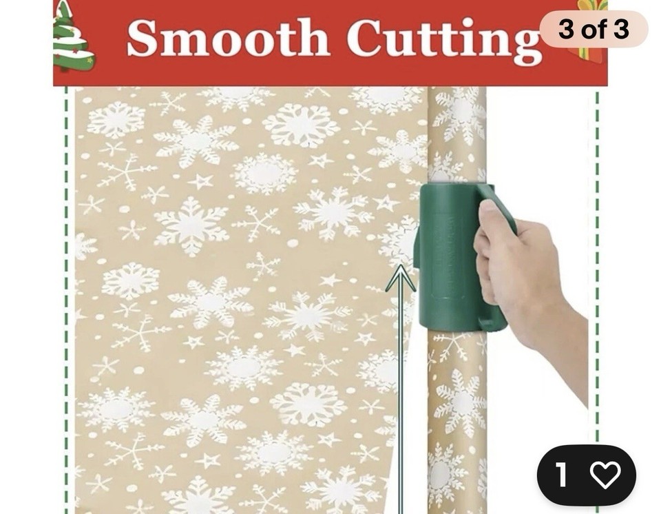 Wrapping Paper Gift Roll Cutter With Handle Made Easy and Fun 2pk | eBay