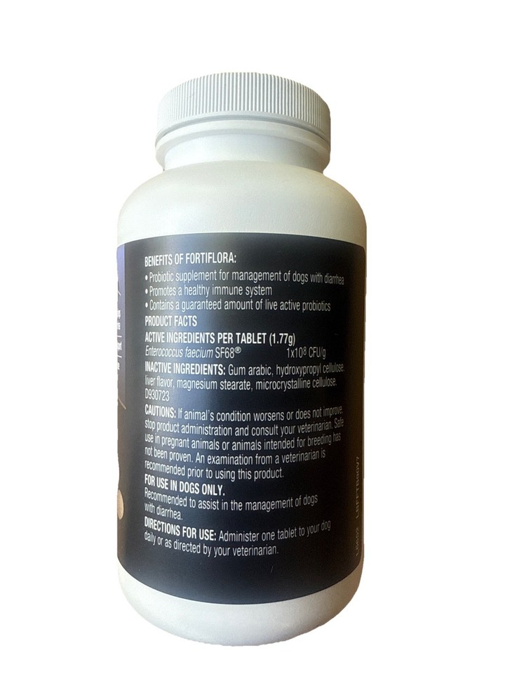 4x Purina Pro Plan FortiFlora Probiotic Supplements Dog 90 Chewable ...