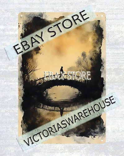 Bridge in Smoky Fog Tin Wall Sign occult fantasy art | eBay