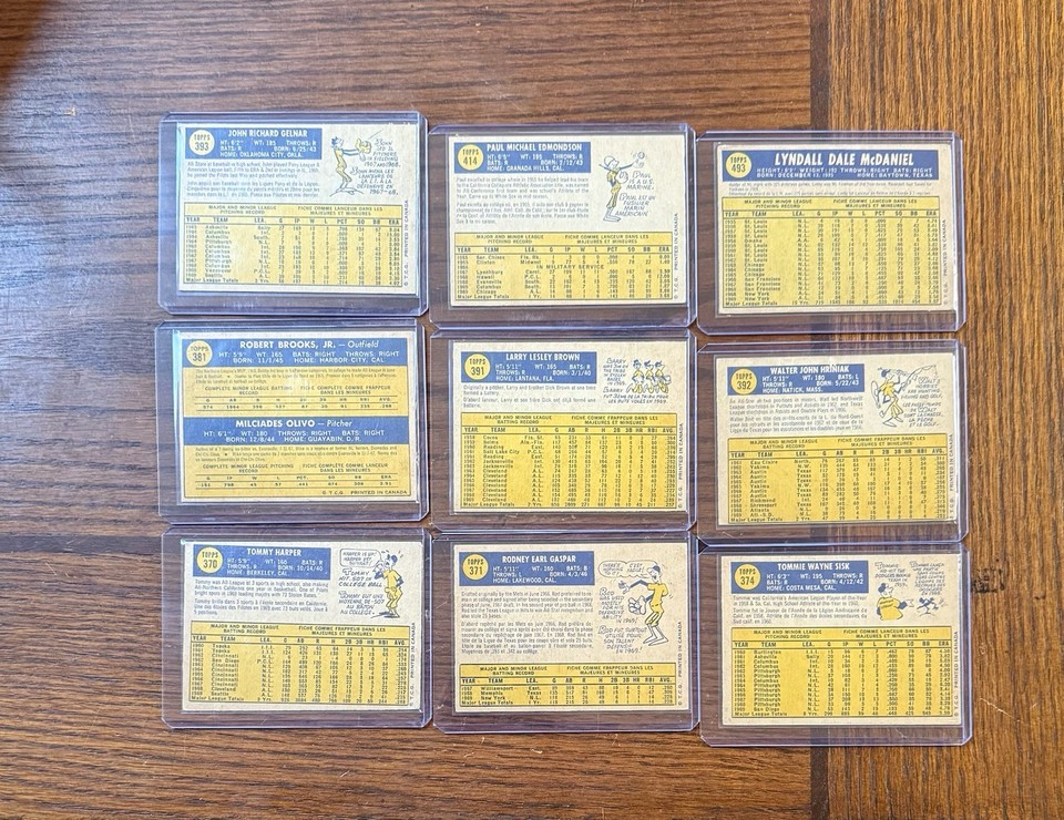 RARE 1970 O-Pee-Chee LOT (9) EX-MT, SERIES 4-5, HIGHER GRADE LOT ...