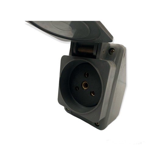 Presa trifase 3 x 16A 380V con scatola per esterni GGF grigio | eBay