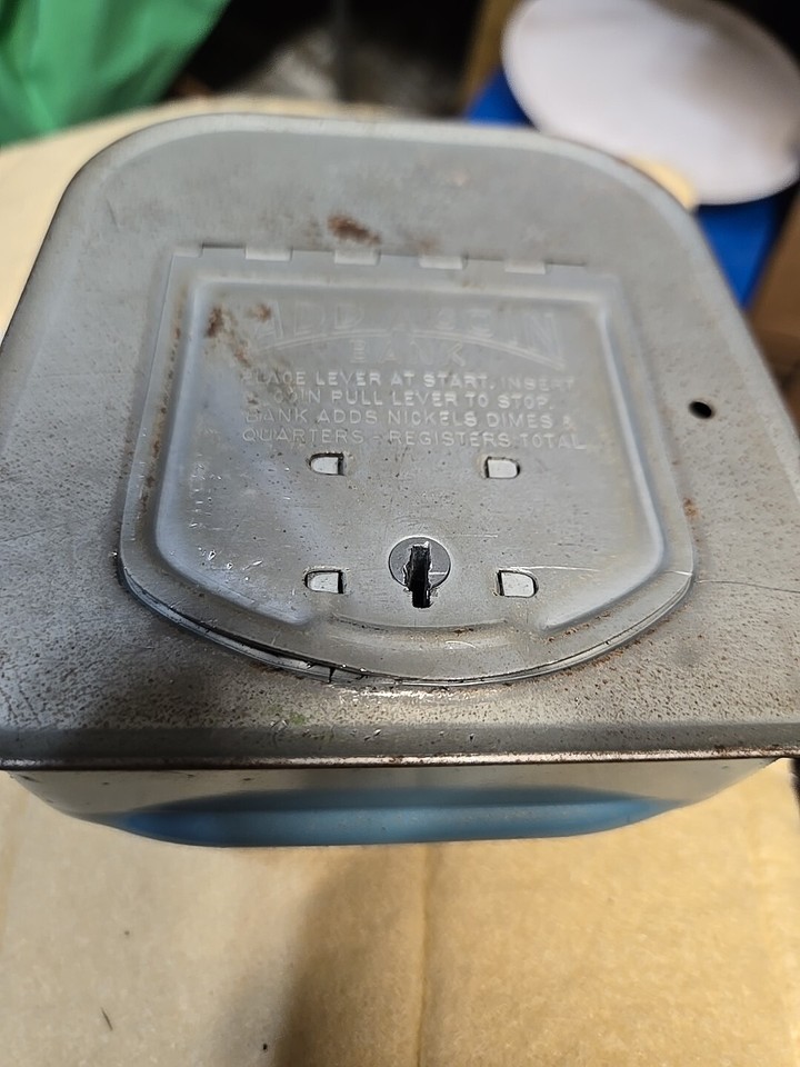 Vintage ADD O MATIC ADVERTISING COIN BANK Community Federal Savings | eBay