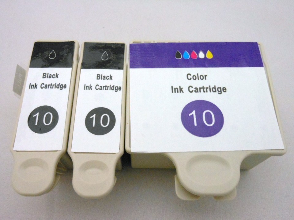 3PK Kodak 10 Black & Color Inkjet for ESP 9250 7250 5250 3250 5210 ESP ...