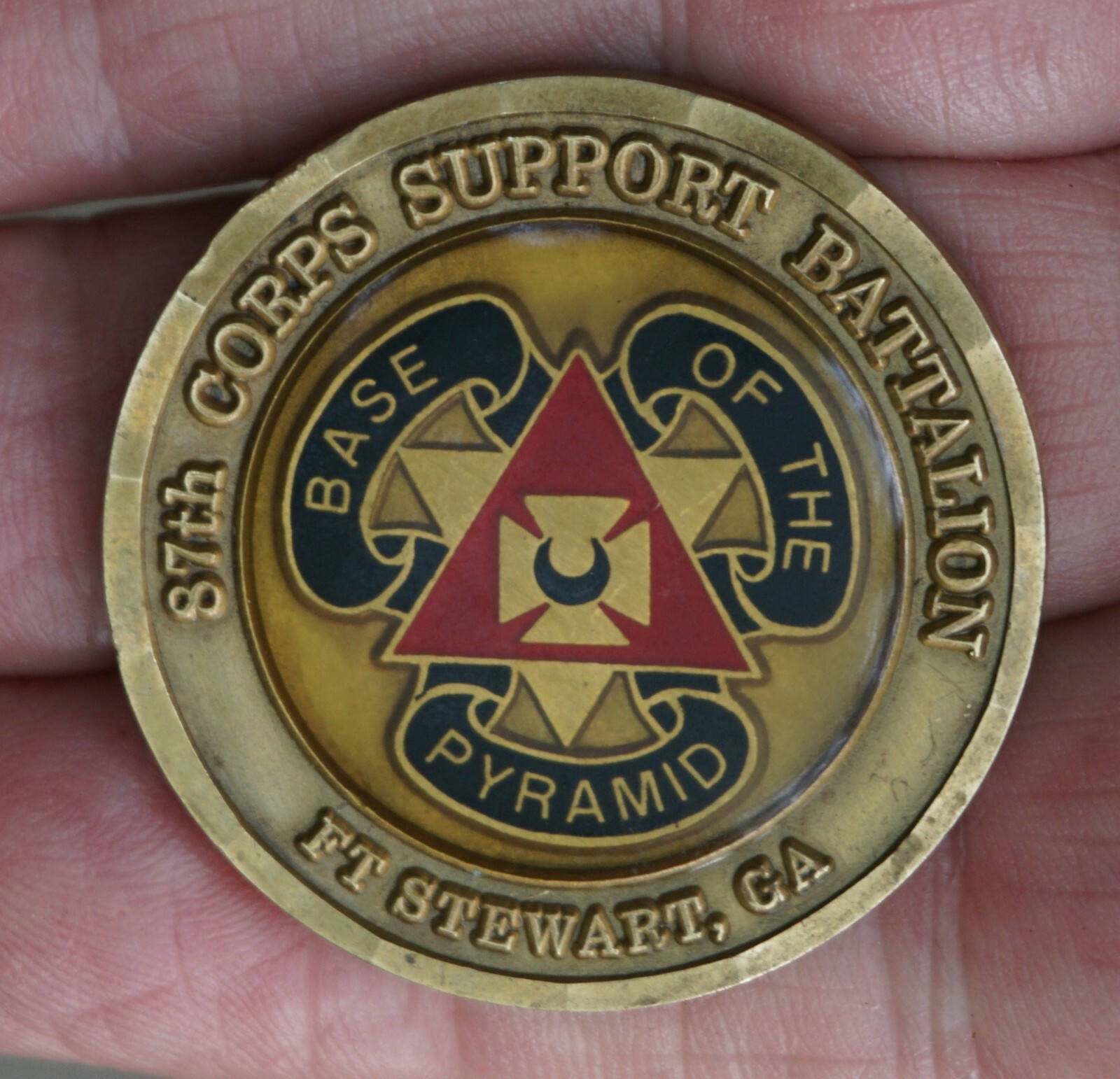 87th Corps Support Bn, Fort Stewart, GA, Challenge Coin (Loc = A4 coin ...
