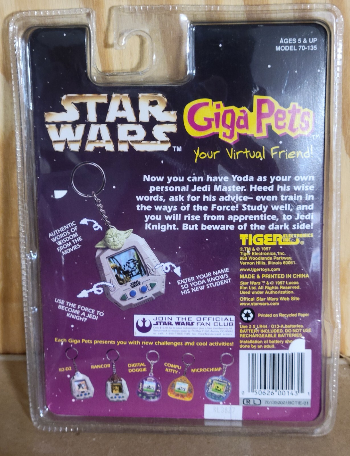 1997 Tiger Star Wars Yoda Giga Pets Vintage 90s for sale online | eBay