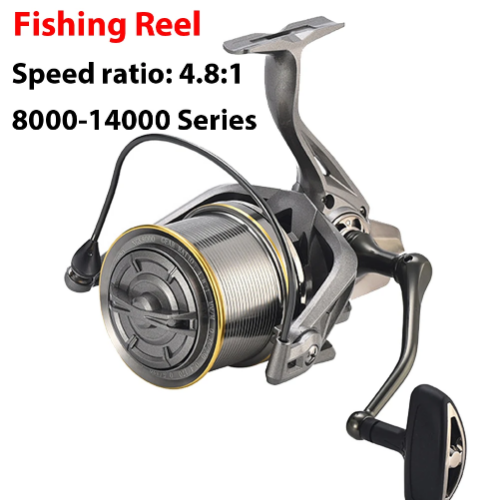 Stainless Steel Fishing Wheel 4.8:1 Gear Ratio High Speed Fishing Reel ...