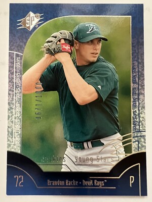 2002 SPx Tampa Bay Devil Rays Baseball Card #109P Brandon Backe YS ...