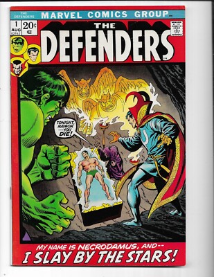Defenders 1 1972 Marvel Comics VF+ 8.5 1st App Of Necrodamus Hulk Namor ...
