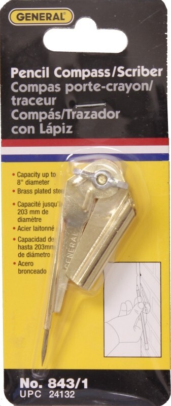 NEW General Tools 843/1 Brass Plated Steel Compass & Scriber TOOL | eBay