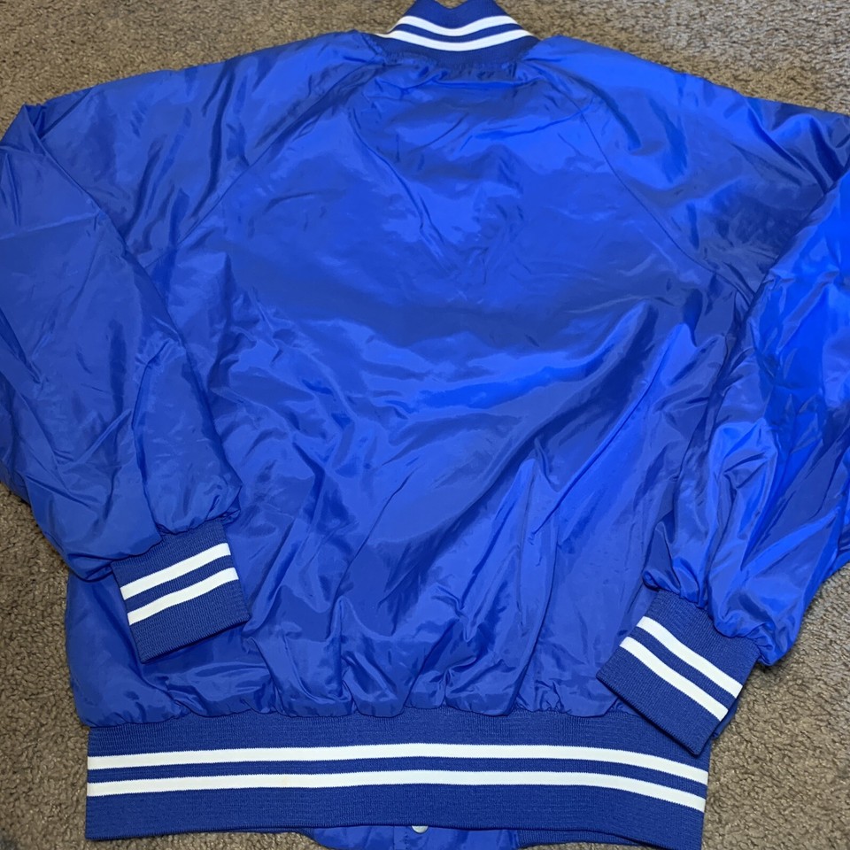 Vintage Fraternity 80s Alpha Sigma Phi Bomber Jacket Satin Blue EUC ...