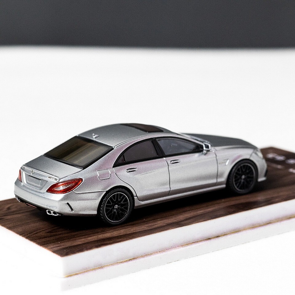 MJ 1/64 Scale Mercedes-Benz CLS 63 AMG Silver Diecast Car Model Toy ...