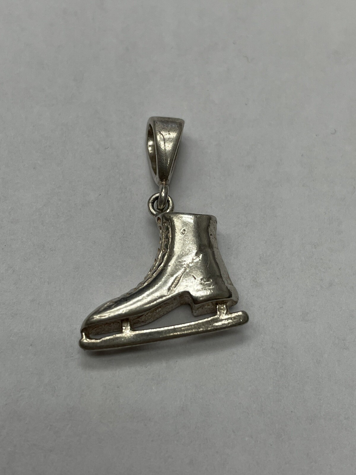 Ice Skate Sterling Silver Pendant (Figure Skating, Sp… - Gem