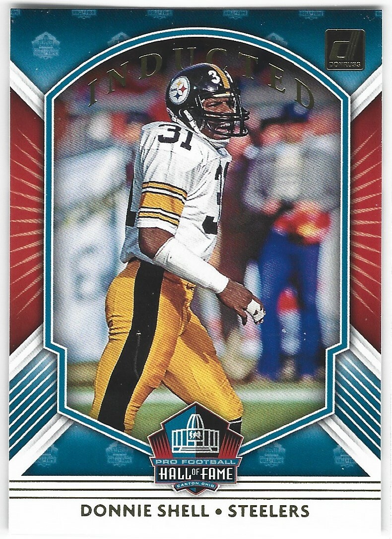 DONNIE SHELL 2020 DONRUSS INDUCTED STEELERS SOUTH CAROLINA STATE ...
