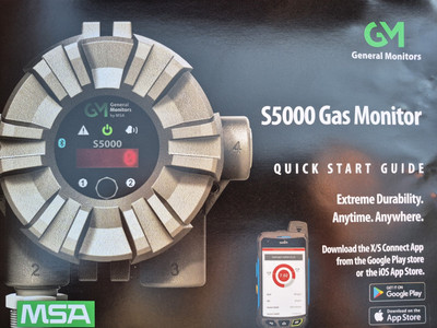 MSA/General Monitors S5000 Gas Monitor XCell with TruCal Technology | eBay