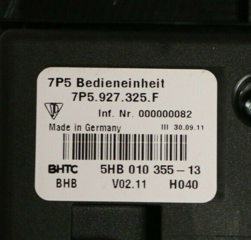 2011-2018 Porsche Cayenne Rear Heated Seats Lock Switch 7P5927325F | eBay