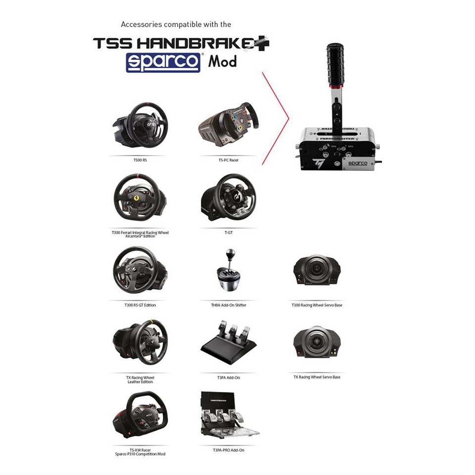 Thrustmaster TSS Handbrake and Sequential Shifter SPARCO Mod ADD-ON NEW ...