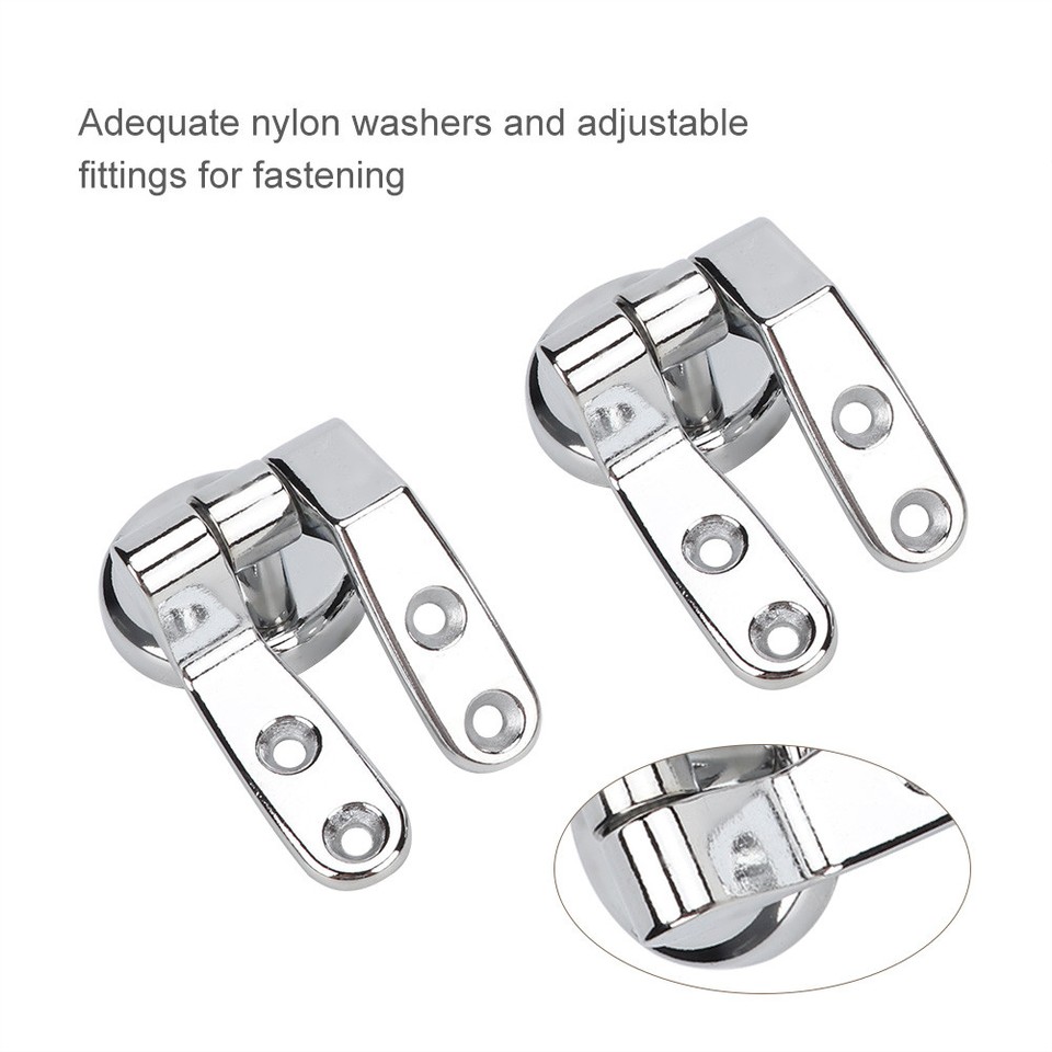 Adjustable Toilet Lid Hinges Stylish Replacement For Easy Cleaning | eBay
