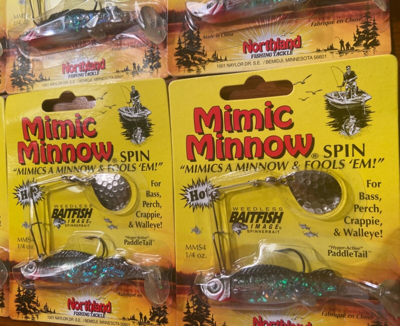 (6) Northland Fishing Tackle - Mimic Minnow® Spin - Silver Shiver | eBay