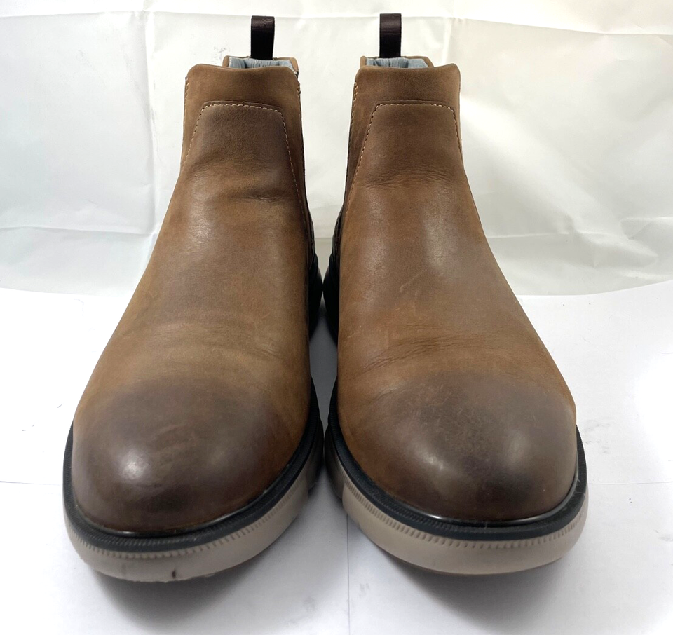 Johnson Murphy Men's 12 XC4 Tanner Chelsea Leather Ankle Boots Tan ...